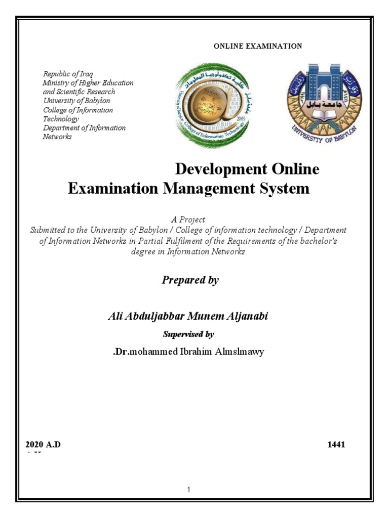 Online Exam Project Report | PDF | Html | Java Script
