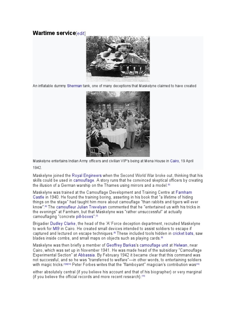 Wartime Service: An Inflatable Dummy Tank, One of Many Deceptions That ...