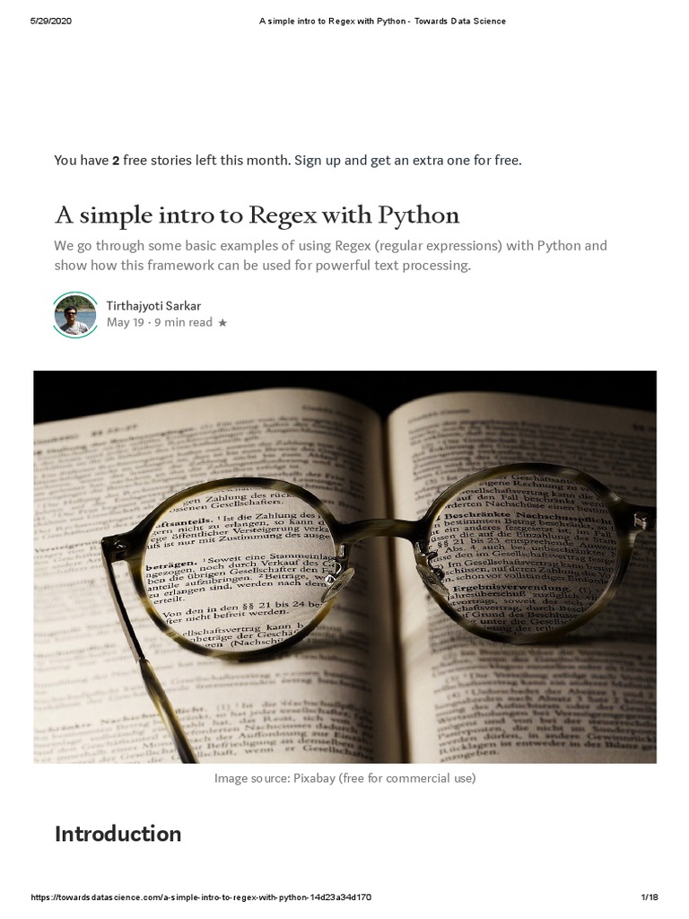 Regex With Python | PDF | Regular Expression | Computer Programming
