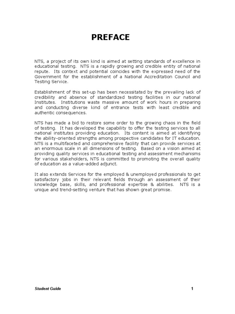 NTS Guide Book | PDF | Question | Test (Assessment)