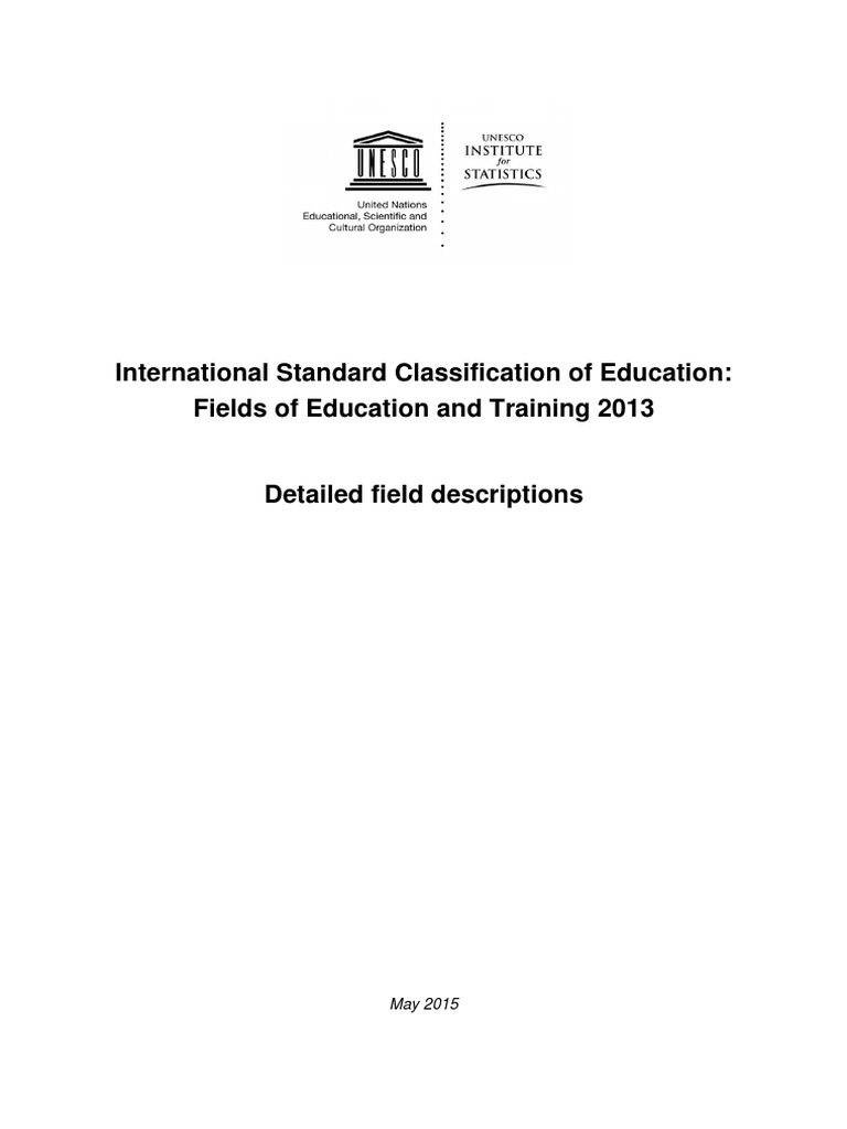 Isced-F 2013 | PDF | First Language | Engineering