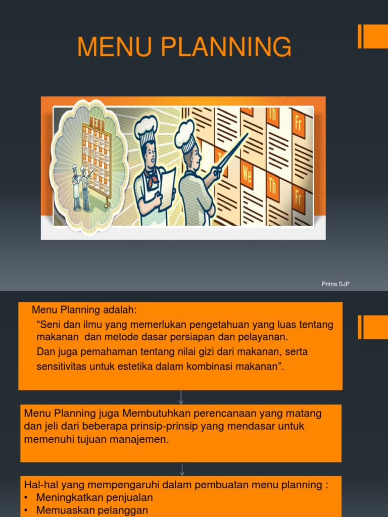 Menu Planning | PDF