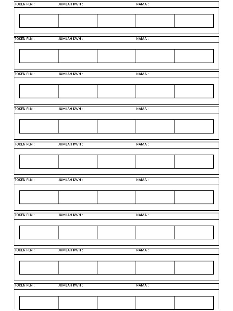 Blanko Token PLN | PDF