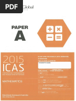 Maths ICAS 2018 Paper A PDF | PDF