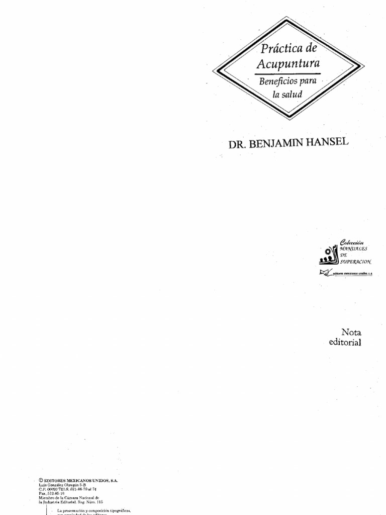 Benjamin Hansel - Practica de Acupuntura PDF | PDF
