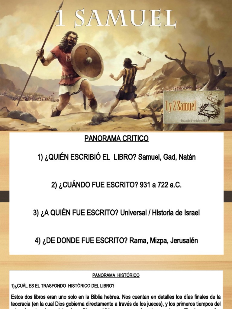 Autores y Temas de 1 y 2 Samuel | PDF | Libros de Samuel | David