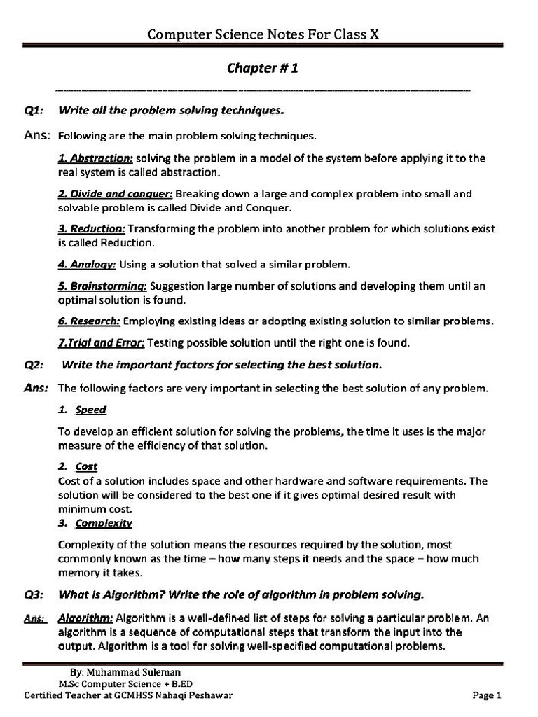 Computer 10th (English Medium) | PDF