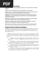 The 7 Literary Standards of Literature | PDF | Poetry | Lyric Poetry