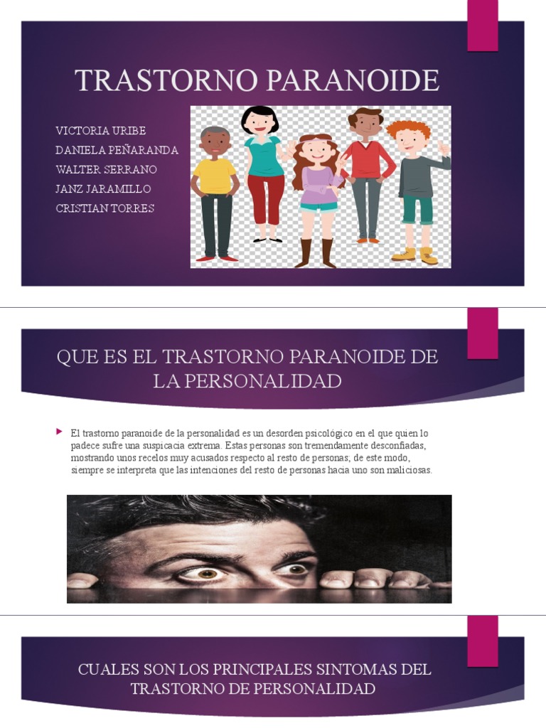 Trastorno Paranoide | PDF | Trastorno mental | Ansiedad