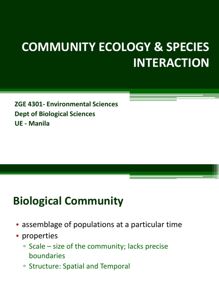 Community Ecology2 | PDF | Parasitism | Biogeography
