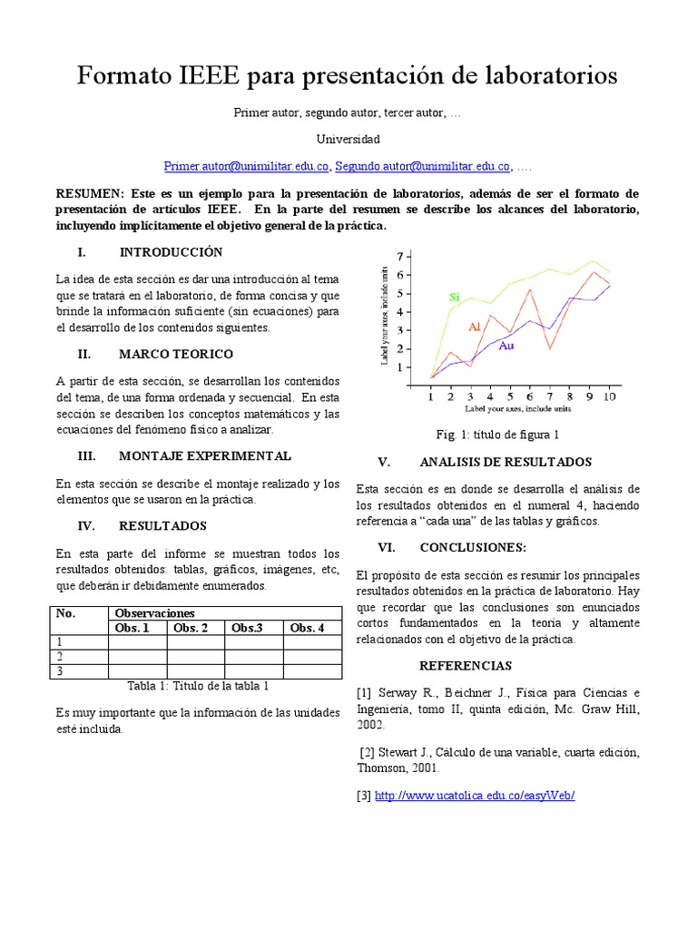 Formato IEEE para Informes | PDF | Teoría | Science