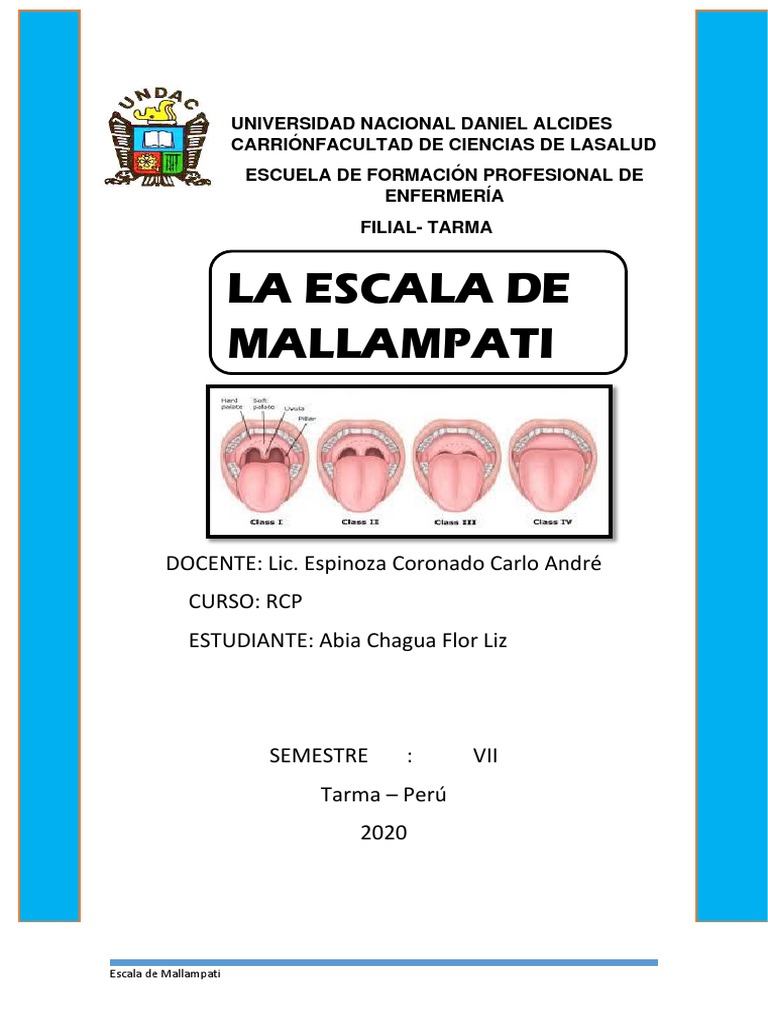 Escala de Mallampati | PDF | Anestesia | Medicina CLINICA