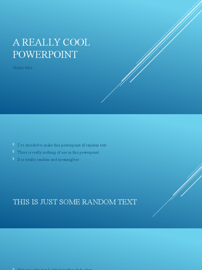 Random PowerPoint Fun | PDF