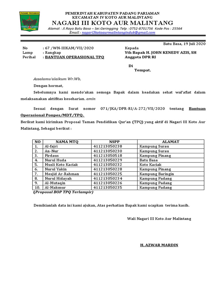 Undangan Goro Di Ikan Larangan Kubu | PDF