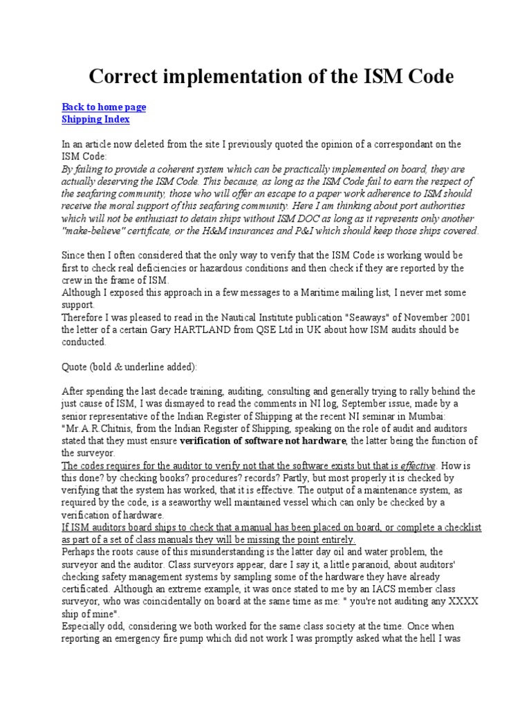 ISM Audits of Software and Hardware | PDF | Audit | Business