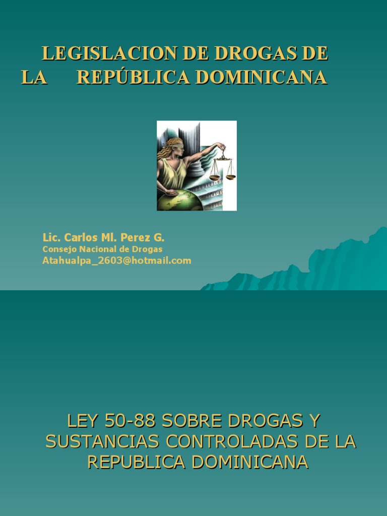Ley 50-88 | PDF | La dependencia de sustancias | Comercio ilegal de drogas