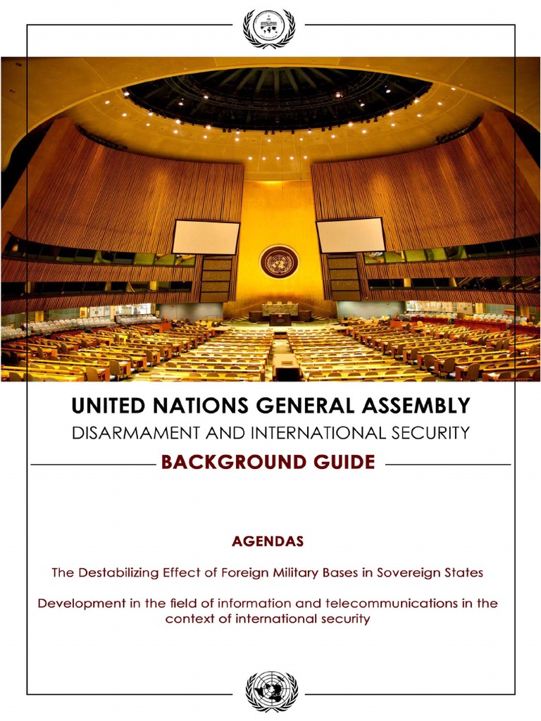 UNGA DISEC - Background Guide PDF | PDF | Jurisdiction | Information ...