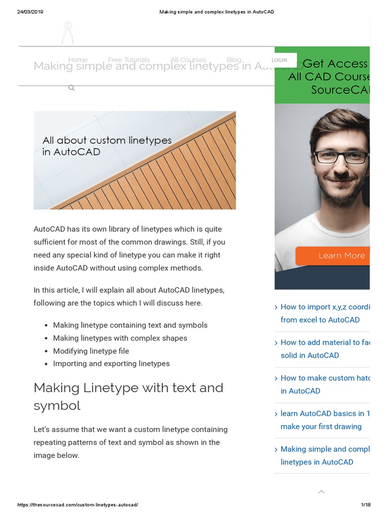 Making Simple and Complex Linetypes in AutoCAD PDF | PDF | Auto Cad ...