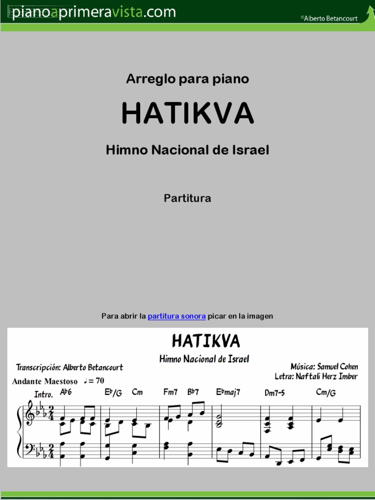 Hatikva | PDF