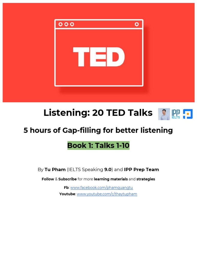 TED Talks Listening Practice: Book 1 | PDF | Austrian School | Economics