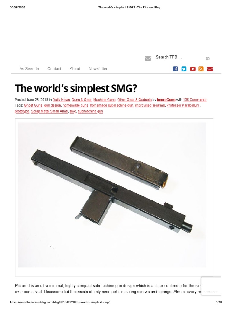 The World's Simplest SMG - The Firearm Blog | PDF | Firearms ...