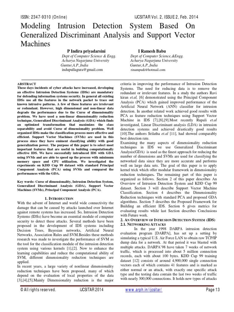 Paper 4 PDF | PDF | Principal Component Analysis | Machine Learning