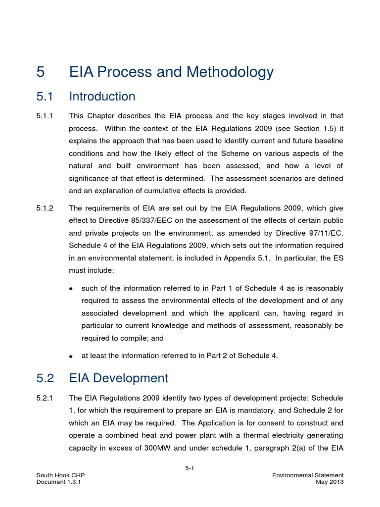 Best EIA Process and Methodology FINAL PDF | PDF | Environmental Impact ...
