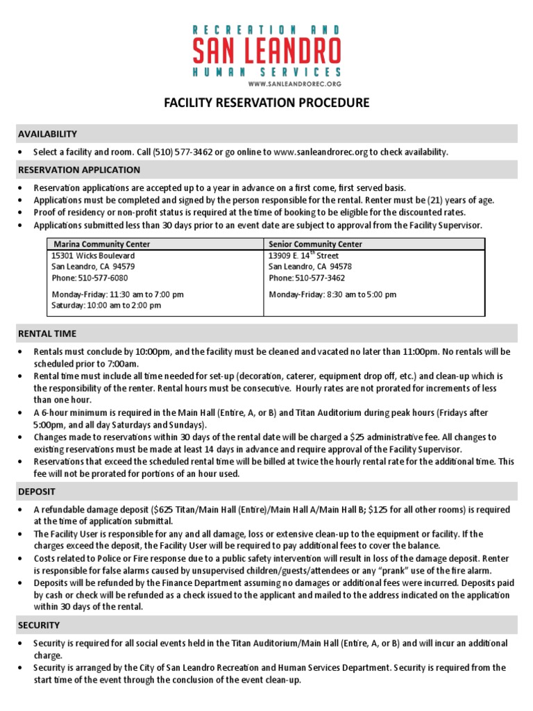 Facility Reservation Procedure and Application (2020) | PDF | Recycling ...
