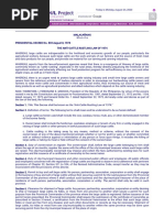 PD 533 (Anti-Cattle Rustling Law) | PDF | Public Law | Cattle