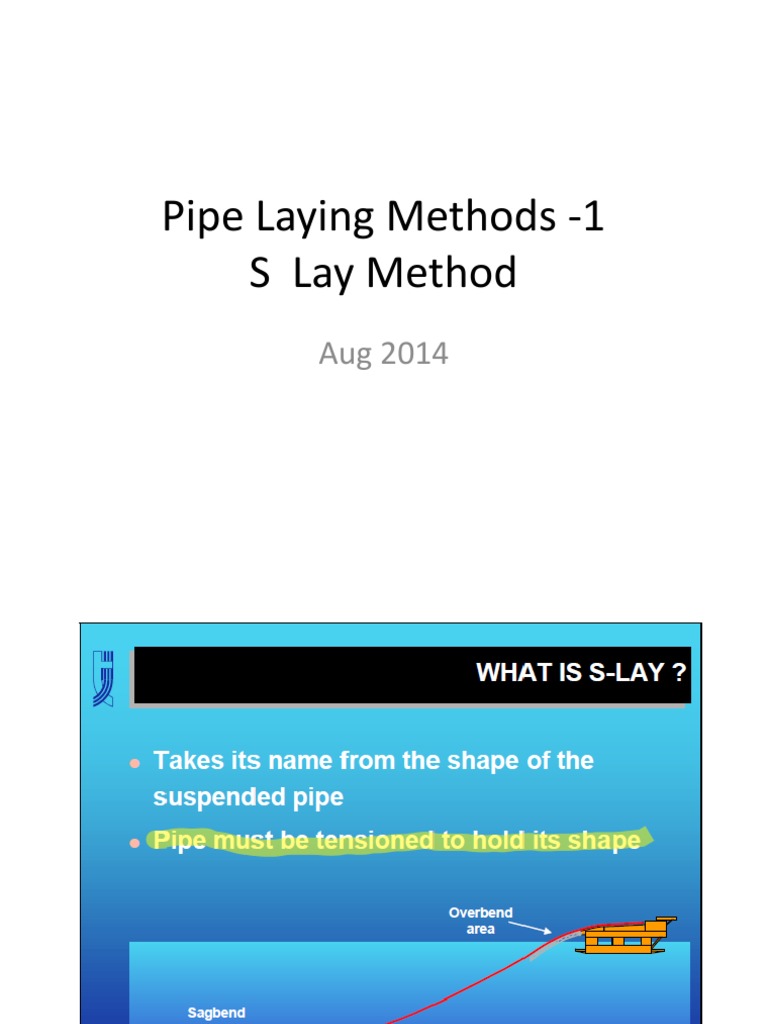 Pipe Laying Methods | PDF | Anchor | Pipe (Fluid Conveyance)