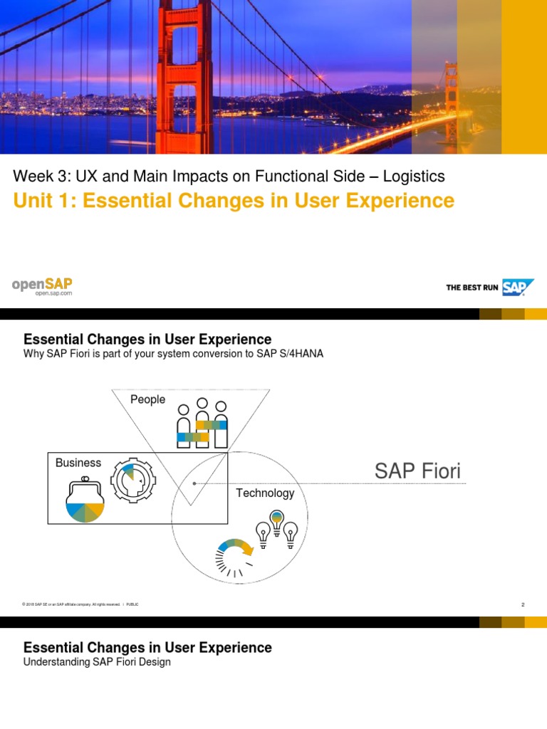 openSAP s4h11 Week 03 All Slides PDF | PDF | Sap Se | Application Software