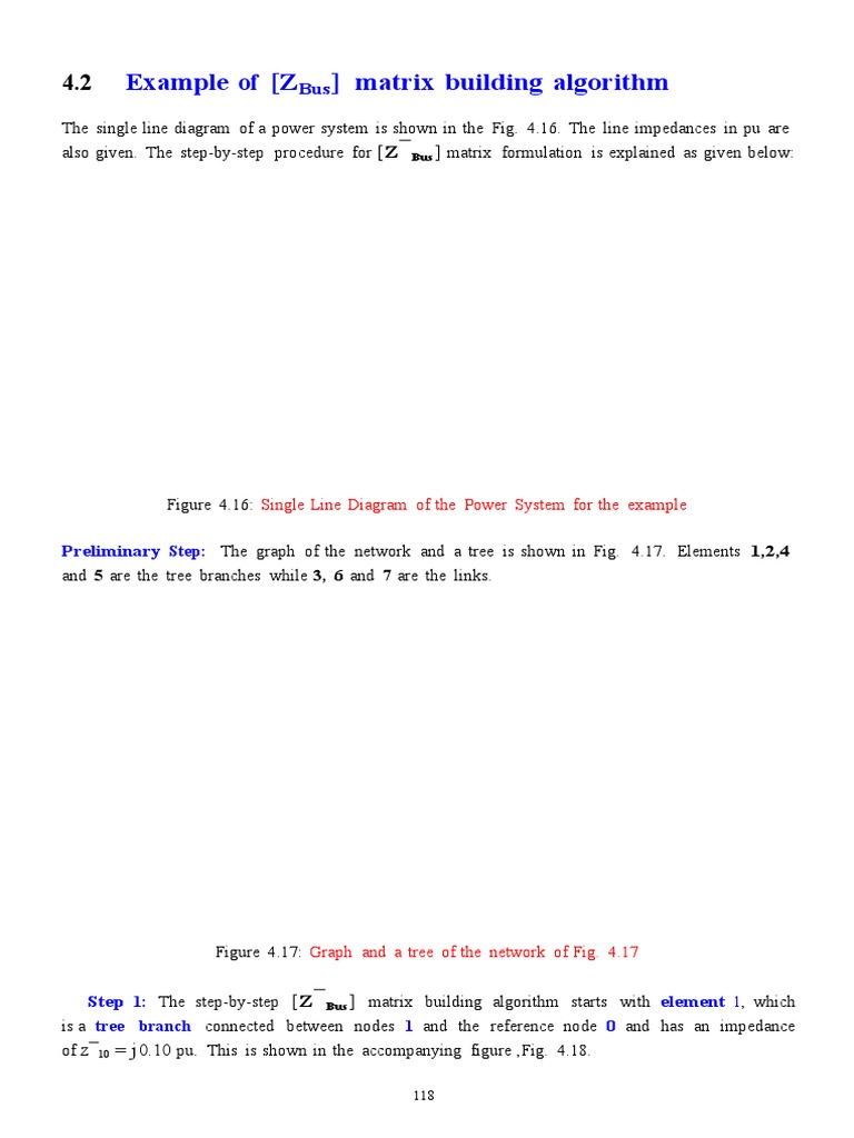 4 2 Example of Z Bus Matrix Building Alg | PDF | Matrix (Mathematics ...
