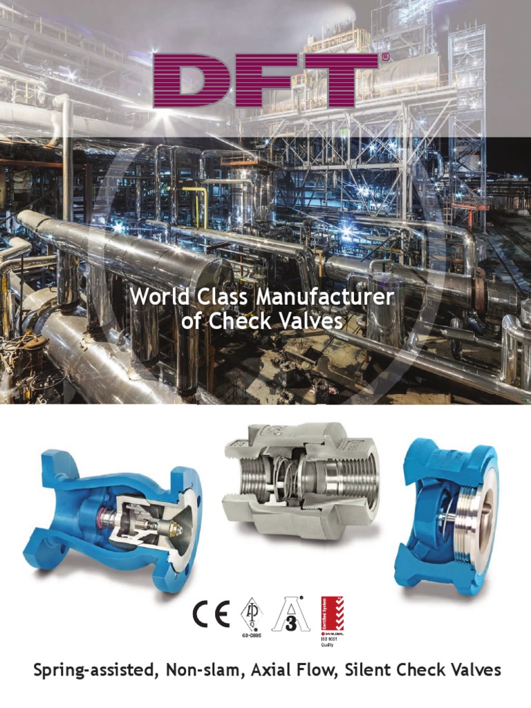 World Class Manufacturer of Check Valves: Spring-Assisted, Non-Slam ...