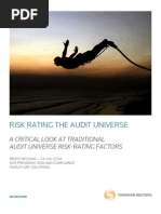 Internal Audit Rating Guide | PDF | Internal Control | Risk
