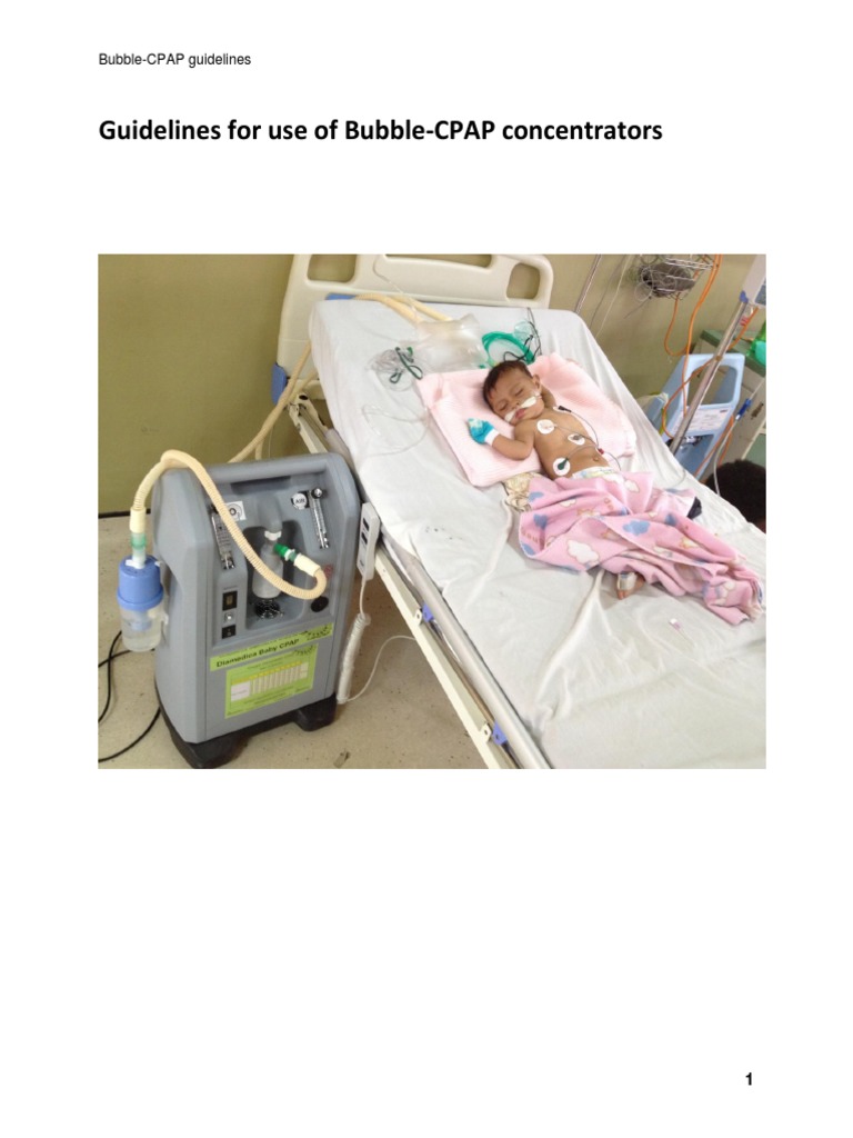Guidelines For Use of Bubble-CPAP Concentrators | PDF | Lung ...