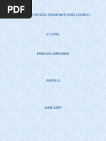 ZIMSEC English Paper 1 Guide 2025 | PDF | English Language | Grammar
