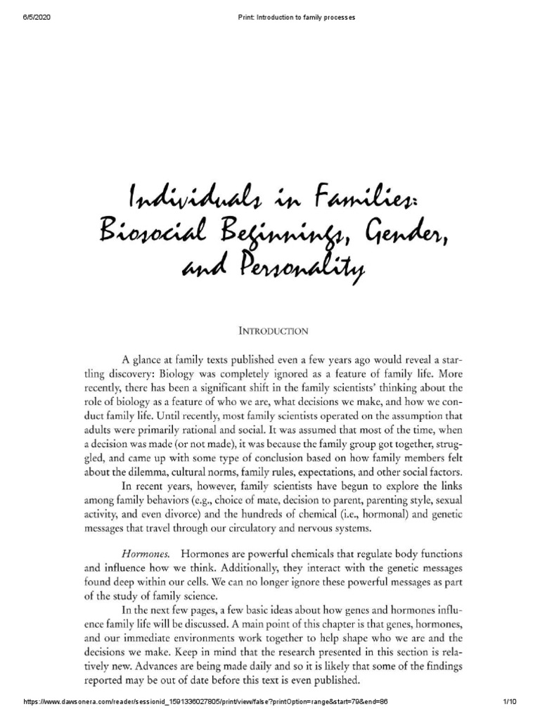 c3-79-86 - Introduction To Family Processes | PDF | Career & Growth ...