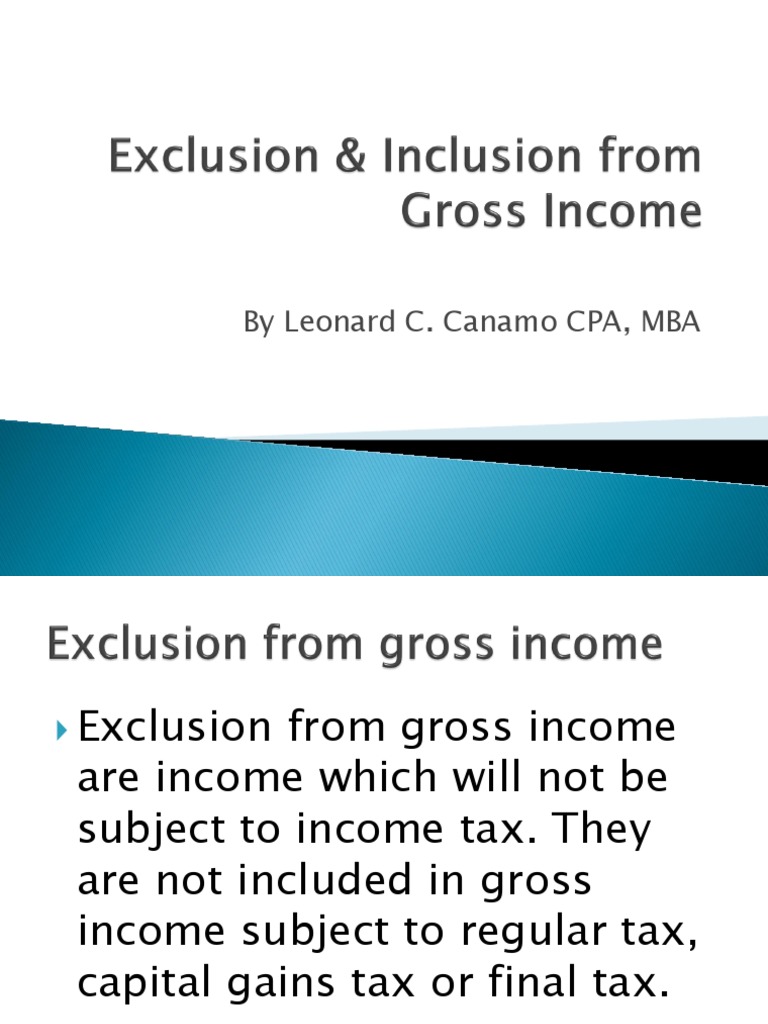 Tax-Exempt Income Overview | PDF | Gross Income | Tax Deduction