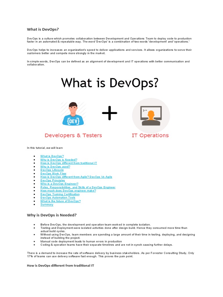 What Is Devops? | Download Free PDF | Agile Software Development | Product Lifecycle