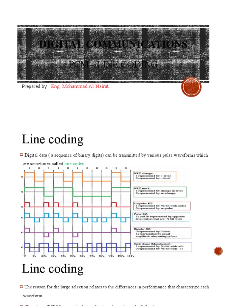 DC - Line Coding | PDF | Telecommunications Engineering | Signal Processing