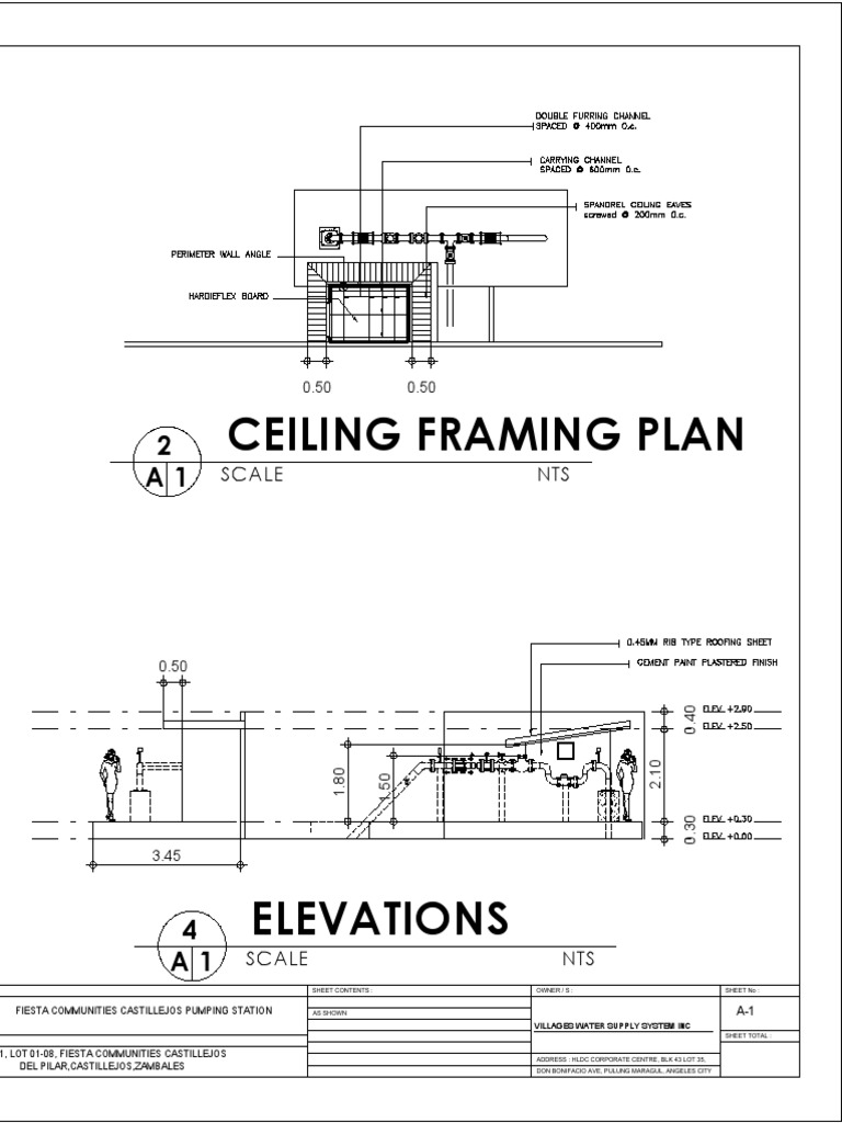 Ceiling Framing Plan: Scale Nts | PDF