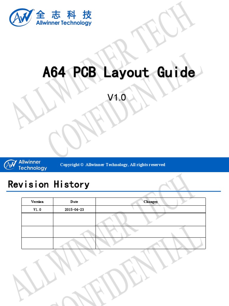 A64 PCB Layout Guide V1.0 PDF | PDF