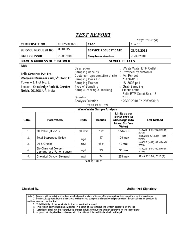STP Outlet | PDF | Pollution | Materials