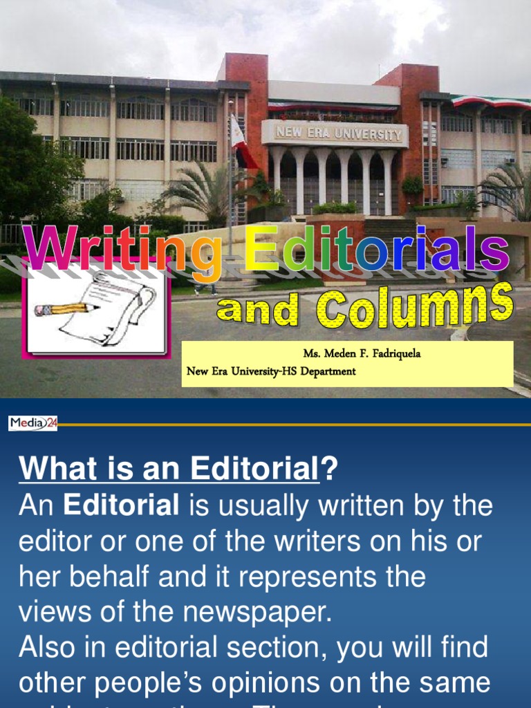 Editorial and Column Writing | PDF | Opinion | Argument