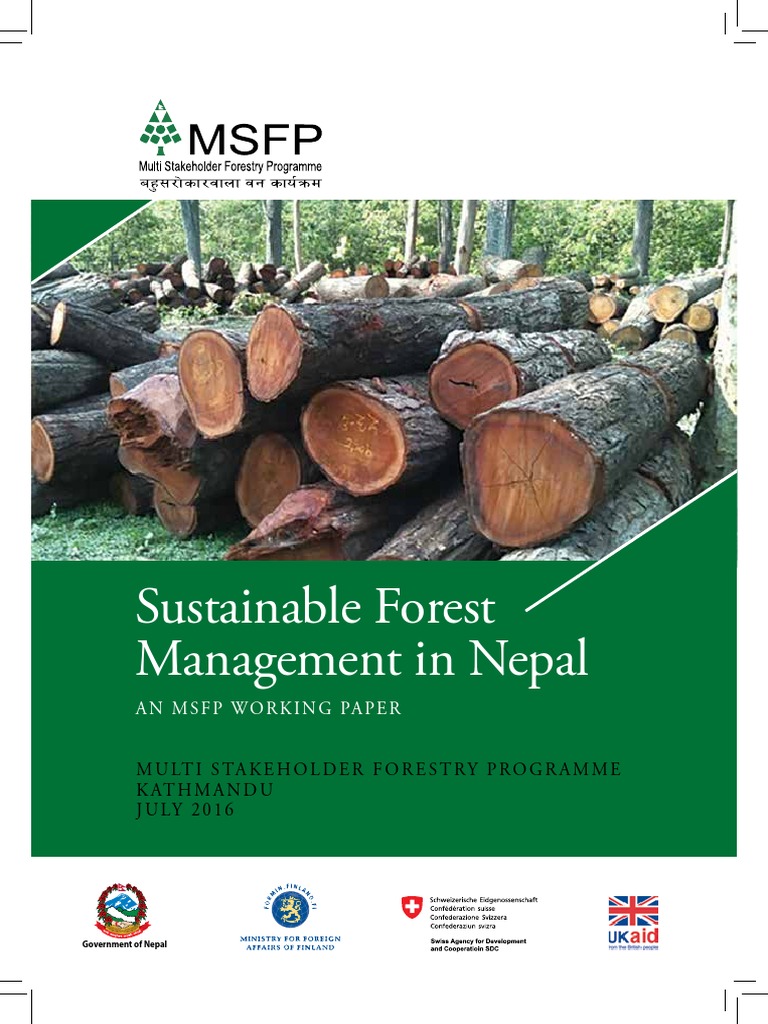 Sustainable Forest Management in Nepal An MSFP Working Paper-EN PDF ...