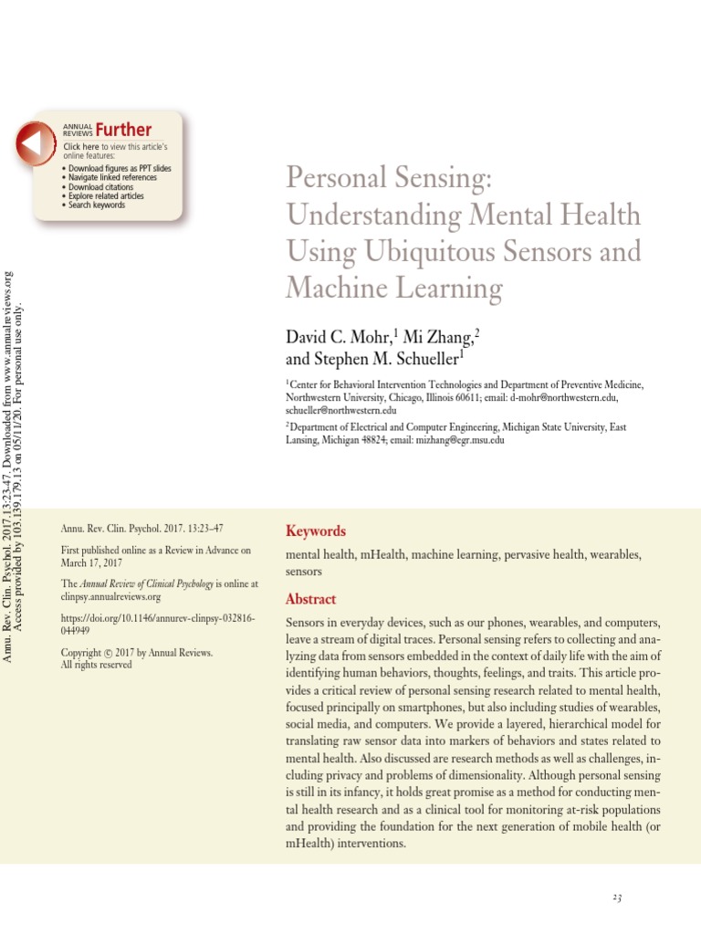 Annurev Clinpsy 032816 044949 | PDF | Sleep | Information