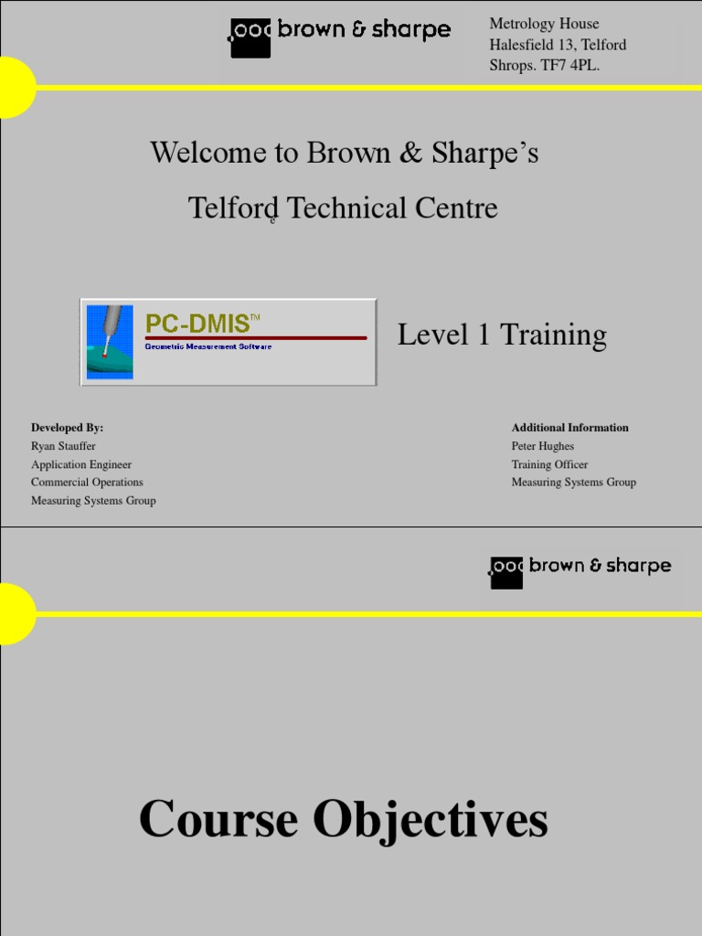 PC-DMIS Level 1 Training Overview | PDF | Cartesian Coordinate System ...