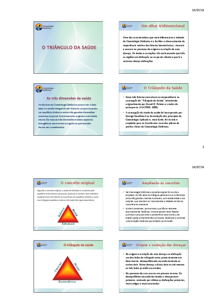 O Triangulo Da Saude | PDF | Meridiano (acupuntura) | Cérebro