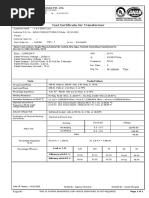 Transformer Test Report | PDF | Transformer | Power (Physics)