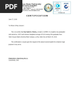 Top 1 Academic Ranking Certificate | PDF